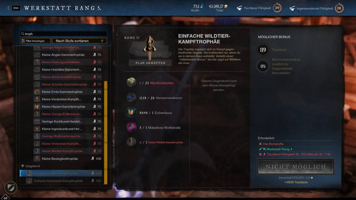 New World - Trophäen Guide - ZoS Gaming